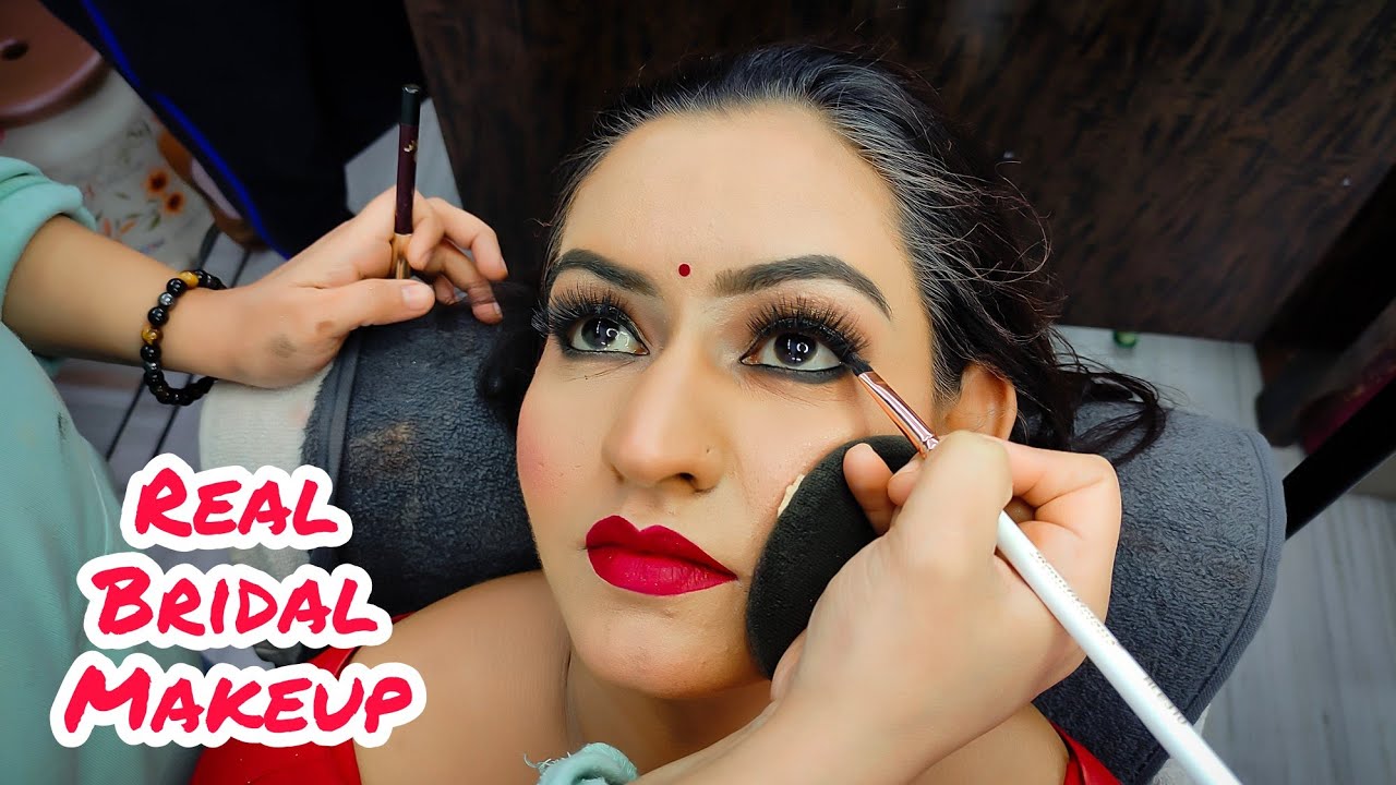 Real Bridal Makeup Step By Step Bridal Makeup Tutorial For Beginners