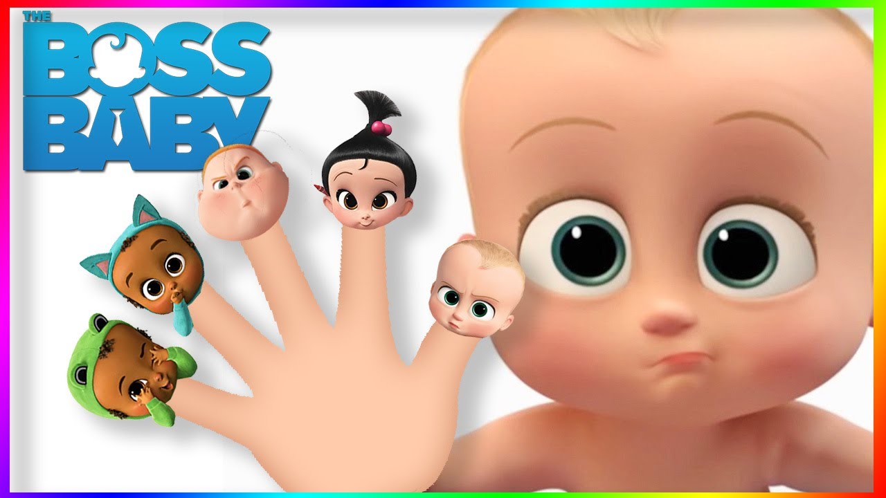 Boss Baby Talking Tom Finger Family Song Playdoh Nursery rhymes - YouTube