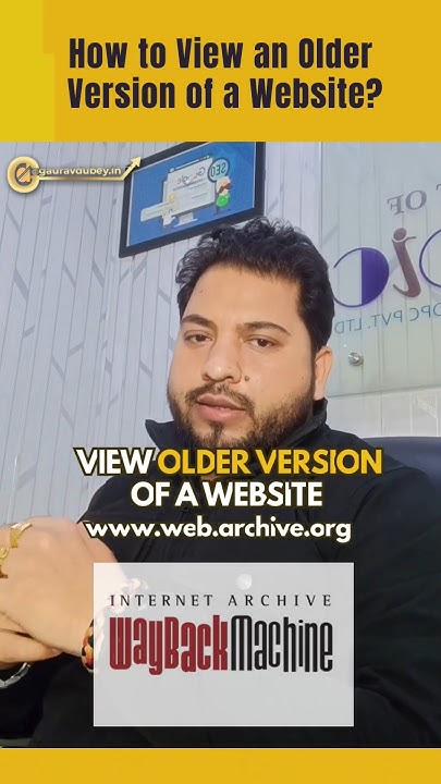 Website Time Machine - Check the Oldest Version of Your Website ...