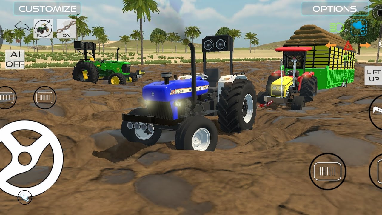 Indian Vehicles Simulator 3d Gameplay- New Holland Tractor Tochan Game# ...