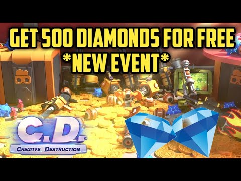 GET 500 DIAMONDS FOR FREE IN CREATIVE DESTRUCTION - YouTube