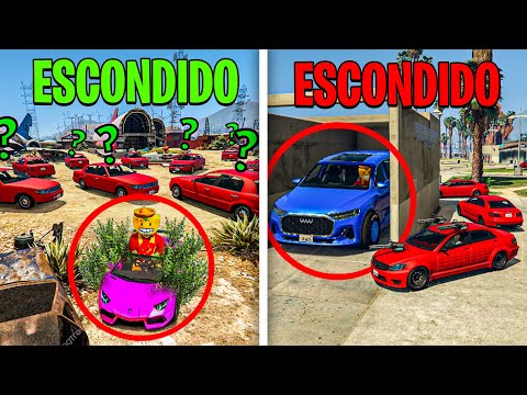 JUEGO al ESCONDITE con COCHES pero cada MINUTO mi COCHE AUMENTA su TAMAÑO!! - GTA 5 Online