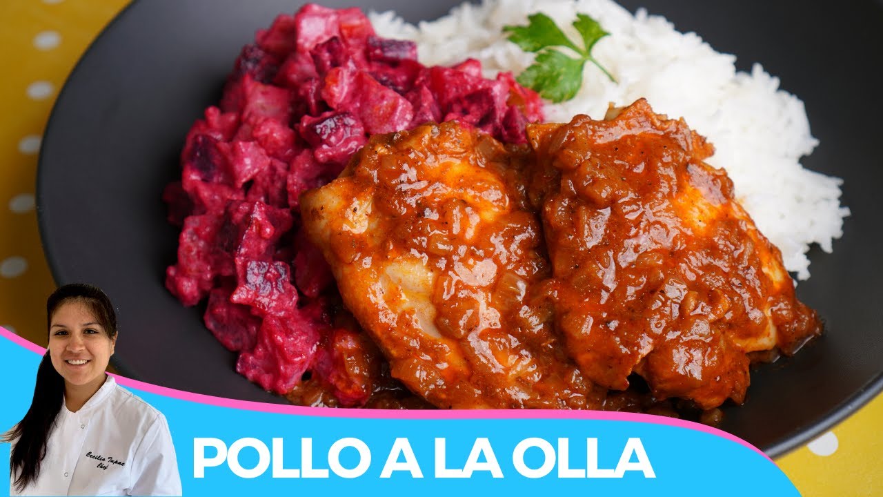 🇵🇪 POLLO A LA OLLA CON ENSALADA RUSA | RECETA FACIL Y DELICIOSA - YouTube