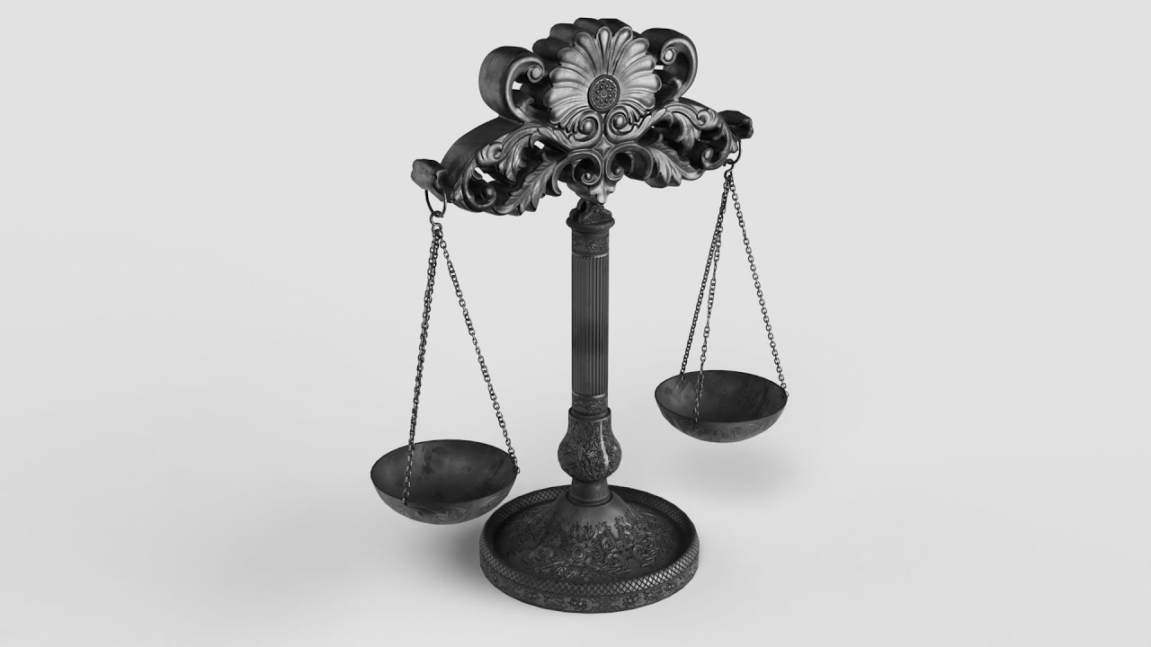 Balance Scales 3D Low-poly Model - YouTube