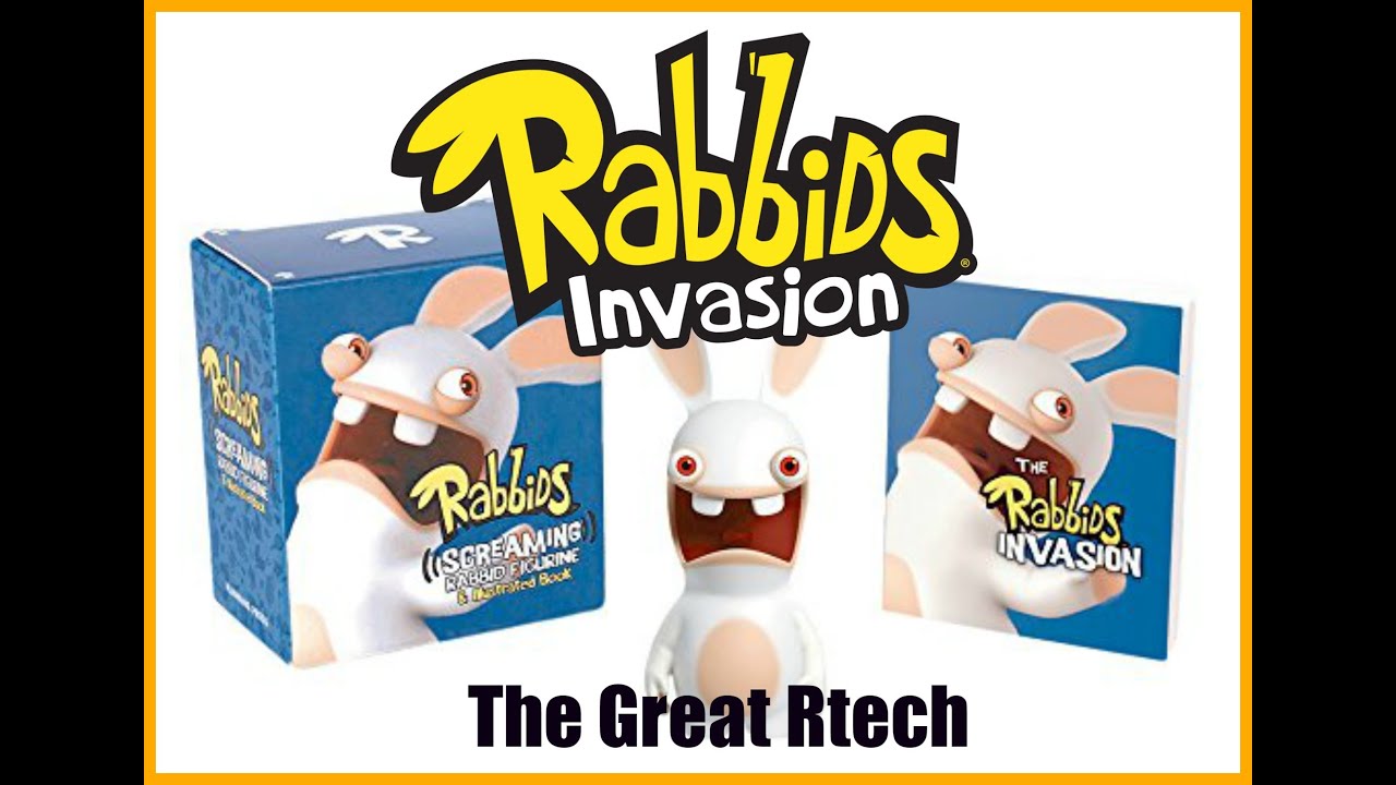 Rabbids: Screaming Rabbid Figurine and Illustrated Book Review - YouTube