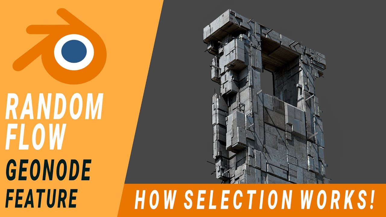 Using Selection With Geonode in Random Flow! #b3d - YouTube