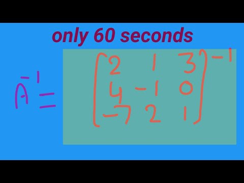 Shortcut Method to Find An Inverse of a 3×3 matrix,shortcut of adjoint ...