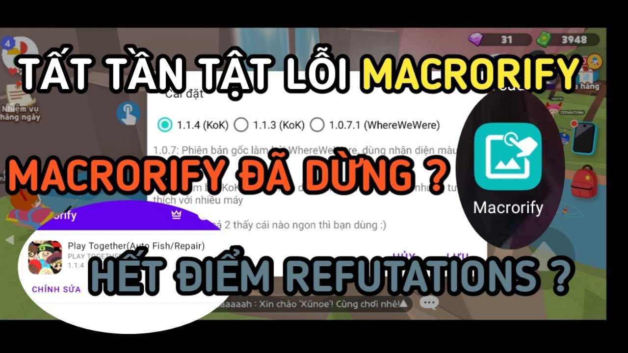 PLAY TOGETHER | TẤT TẦN TẬT VỀ MACRORIFY | MACRORIFY ĐÃ DỪNG ...