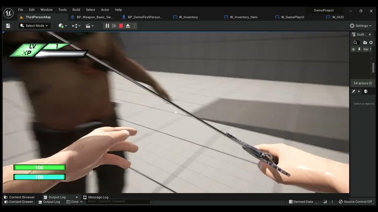 [UE5 Devlog] Equip weapon with quick slot. - YouTube