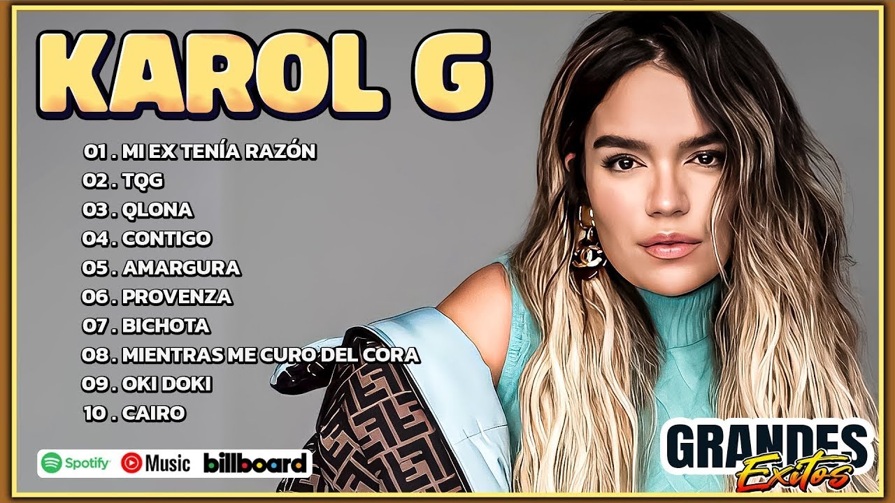 Karol G 2024 (Letra) - Grandes Éxitos De Karol G - Mejores Canciones de Karol G - Mix Reggaeton ...