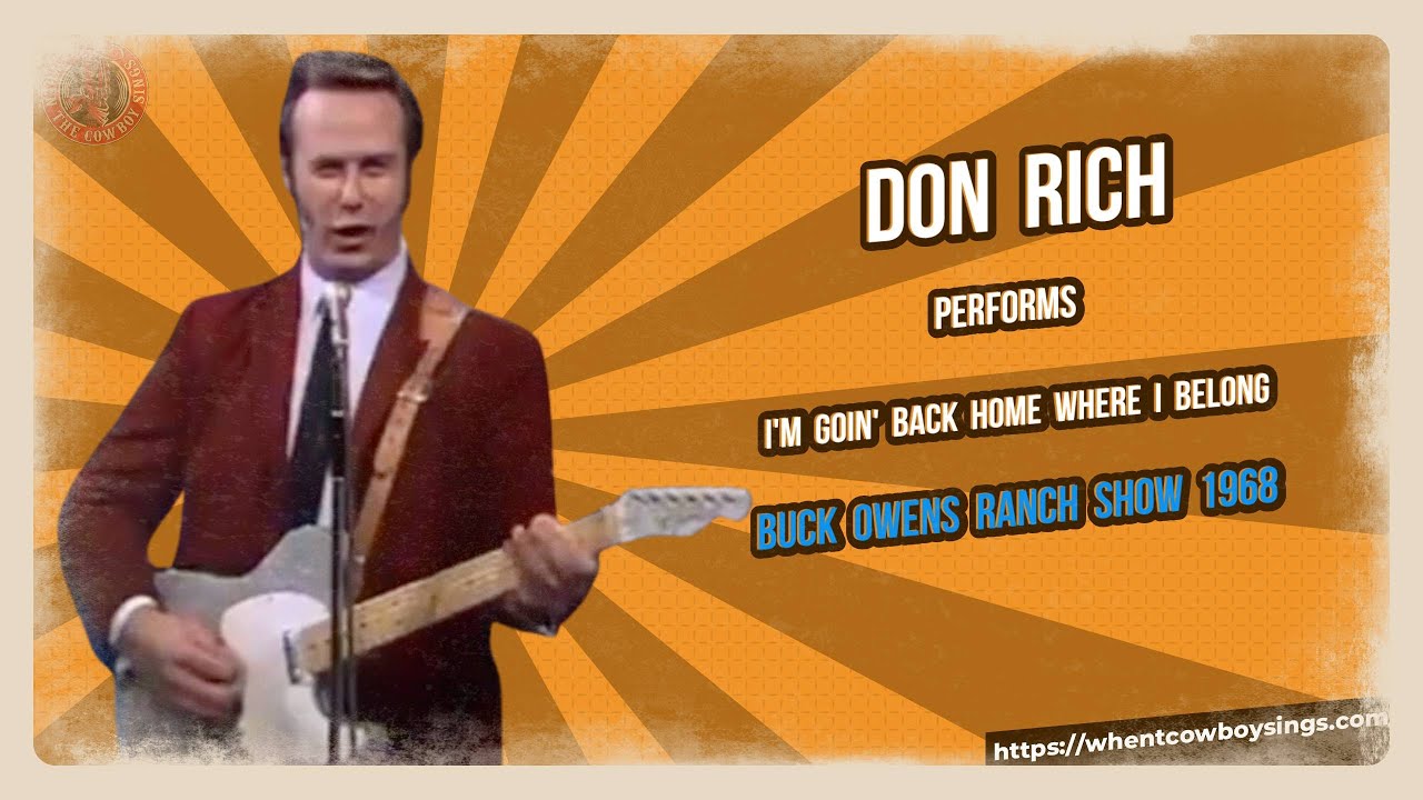 Don Rich - I'm Goin' Back Home Where I Belong 1968 - YouTube