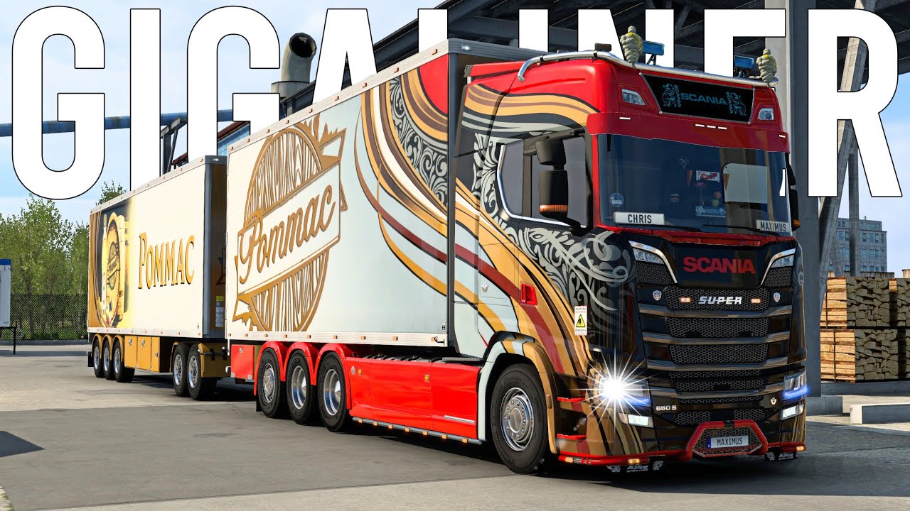ETS2 GIGALINER ★ Mit dem Gliederzug nach Spitzbergen [1810] EURO TRUCK ...