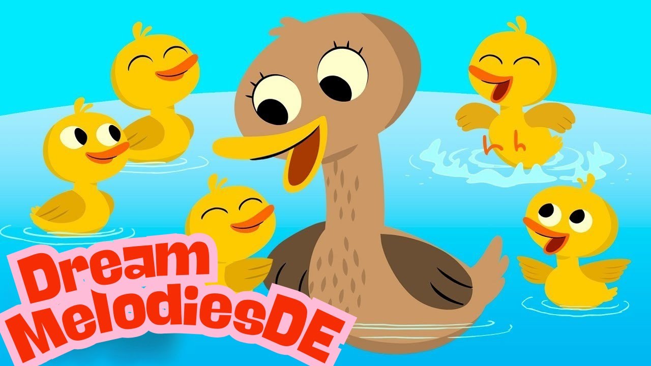 🎶 Fünf kleine Entchen - Kinderlied zum Mitsingen | Entchenlied für ...