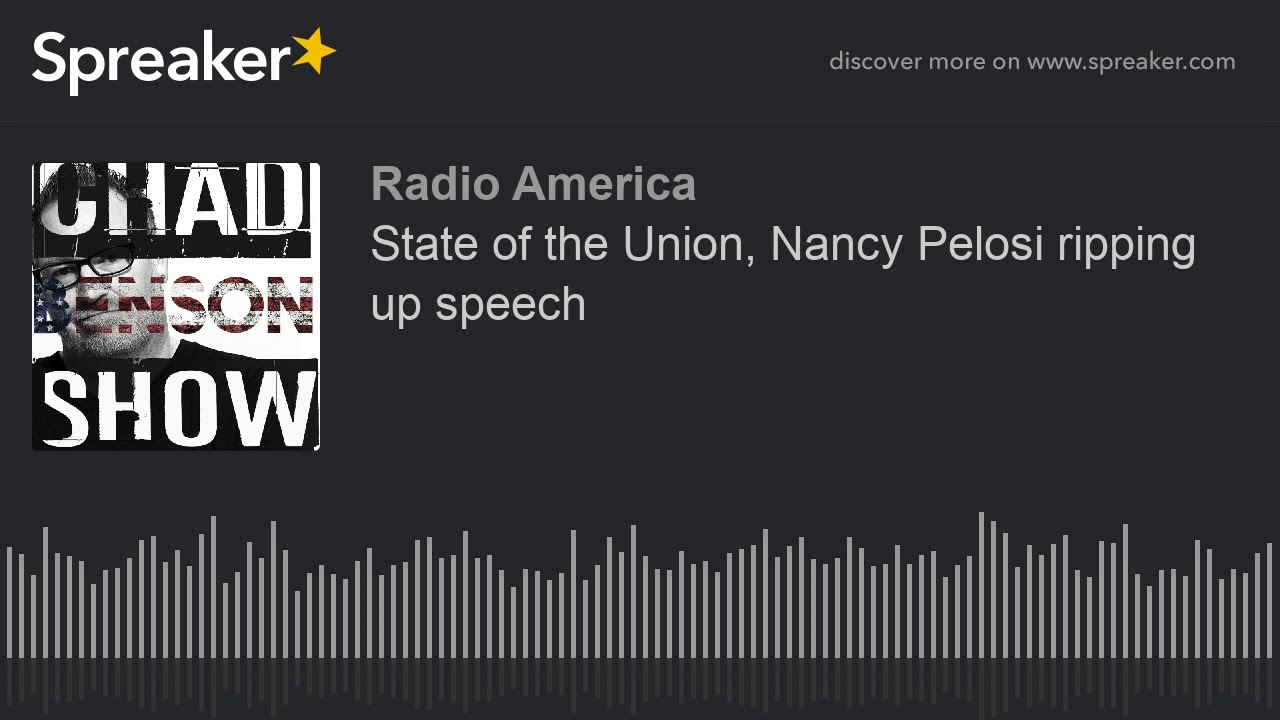 State of the Union, Nancy Pelosi ripping up speech - YouTube