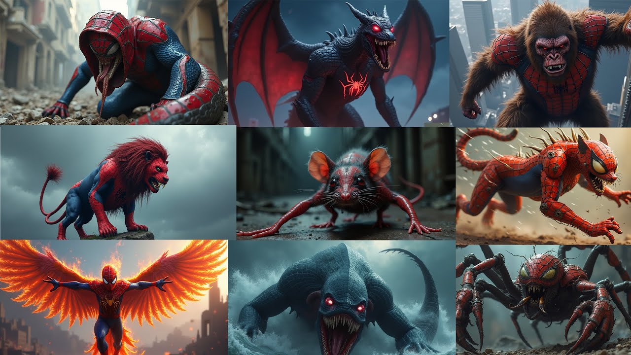 Incredible Animal Fusion Hybrid: What If Spider-Man Was an Animal ...