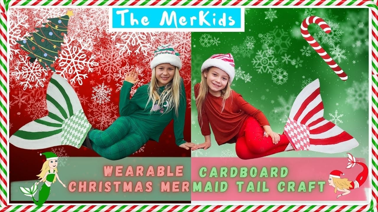 Wearable Cardboard Mermaid Tail Craft -- With a Holiday Twist ...