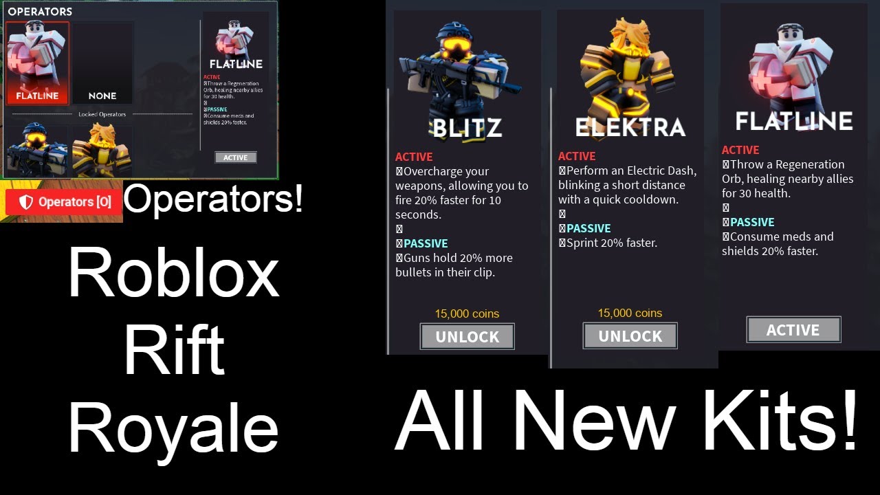 KITS ARE HERE! - Operators Update - Roblox Rift Royale - YouTube