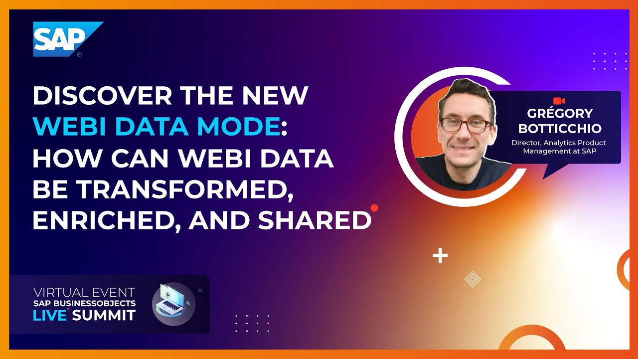 Discover the New WebI Data Mode in SAP BusinessObjects - YouTube