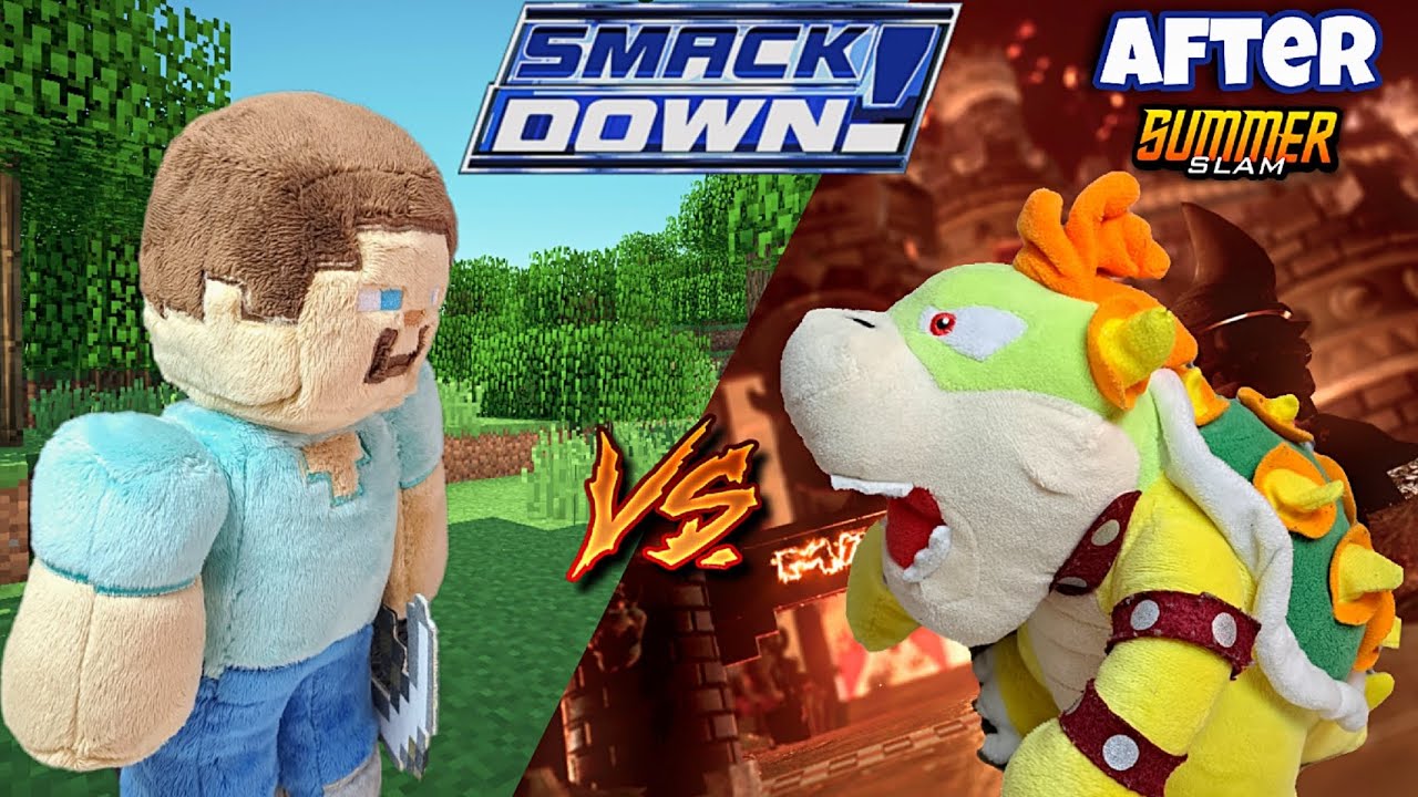 PWU - MINECRAFT STEVE VS BOWSER 🔵 Smackdown - Aug. 24 2024 #wrestling ...
