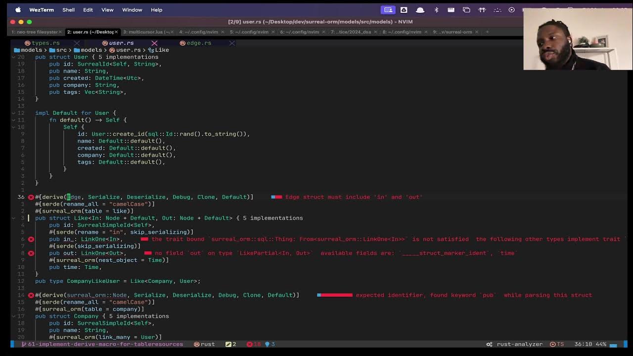 Back to work: ORM in Rust, Open Source - YouTube