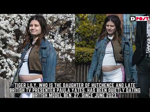 Tiger Lily shows off her growing baby bump during outing with Ben Archer in London