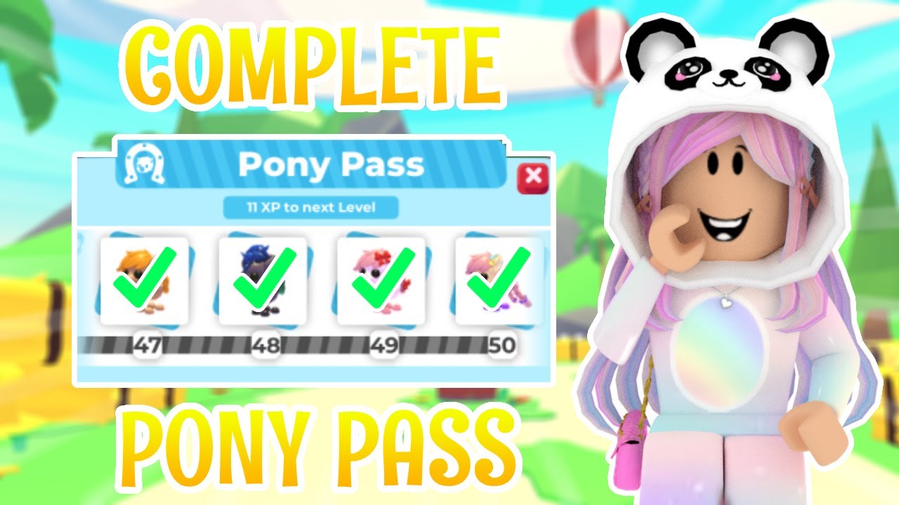The FASTEST Way to COMPLETE the PONY PASS in Adopt Me! 🐴💖 - YouTube