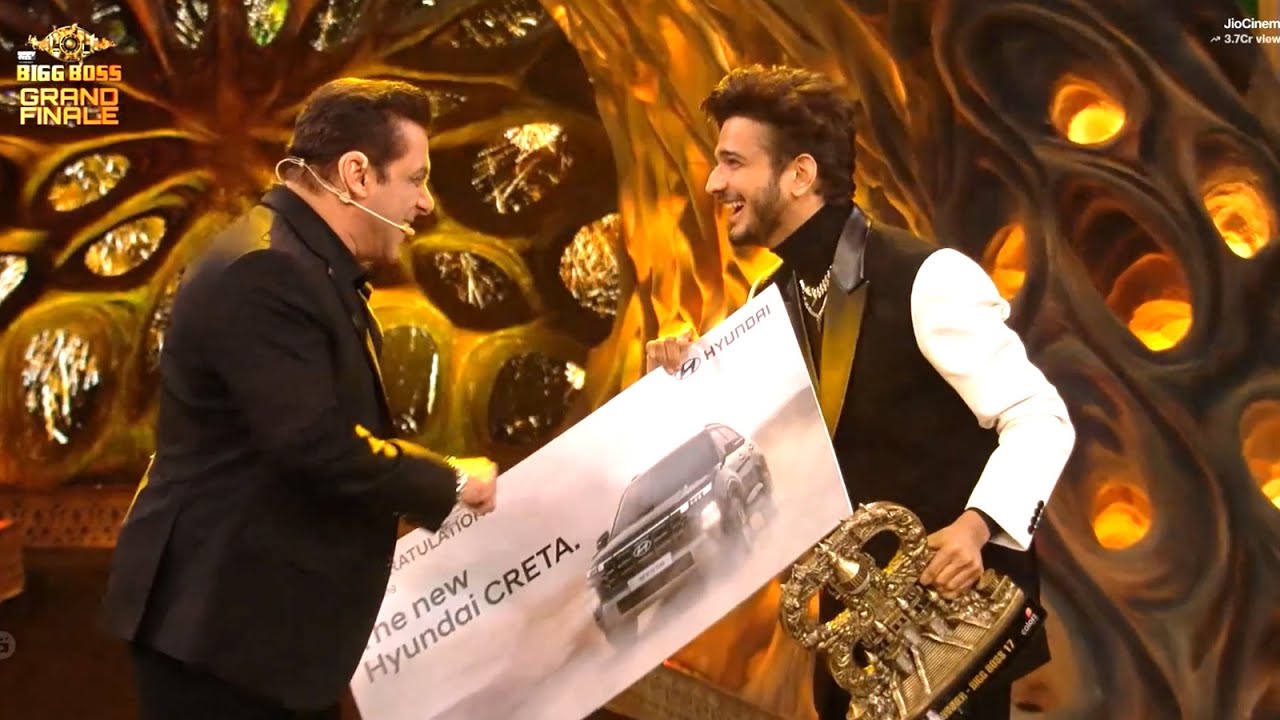 Bigg Boss 17 Winner Munawar Faruqui Wins 50 Lakhs Cash Prize, Hyundai ...