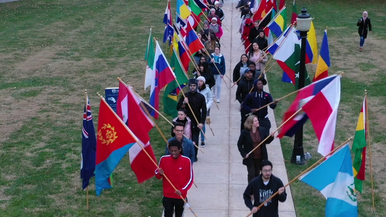Parade of Flags Kicks Off International Education Week - YouTube