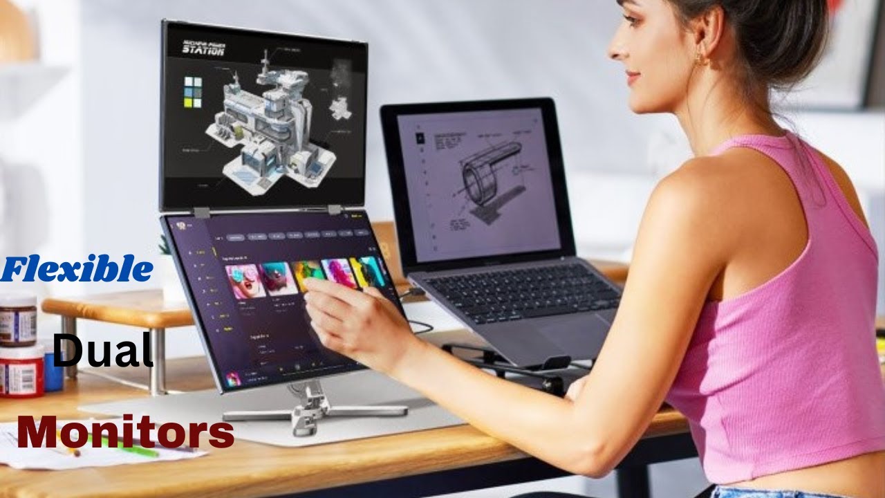 Lepow Dual Views: The Most Flexible Dual Monitors - YouTube