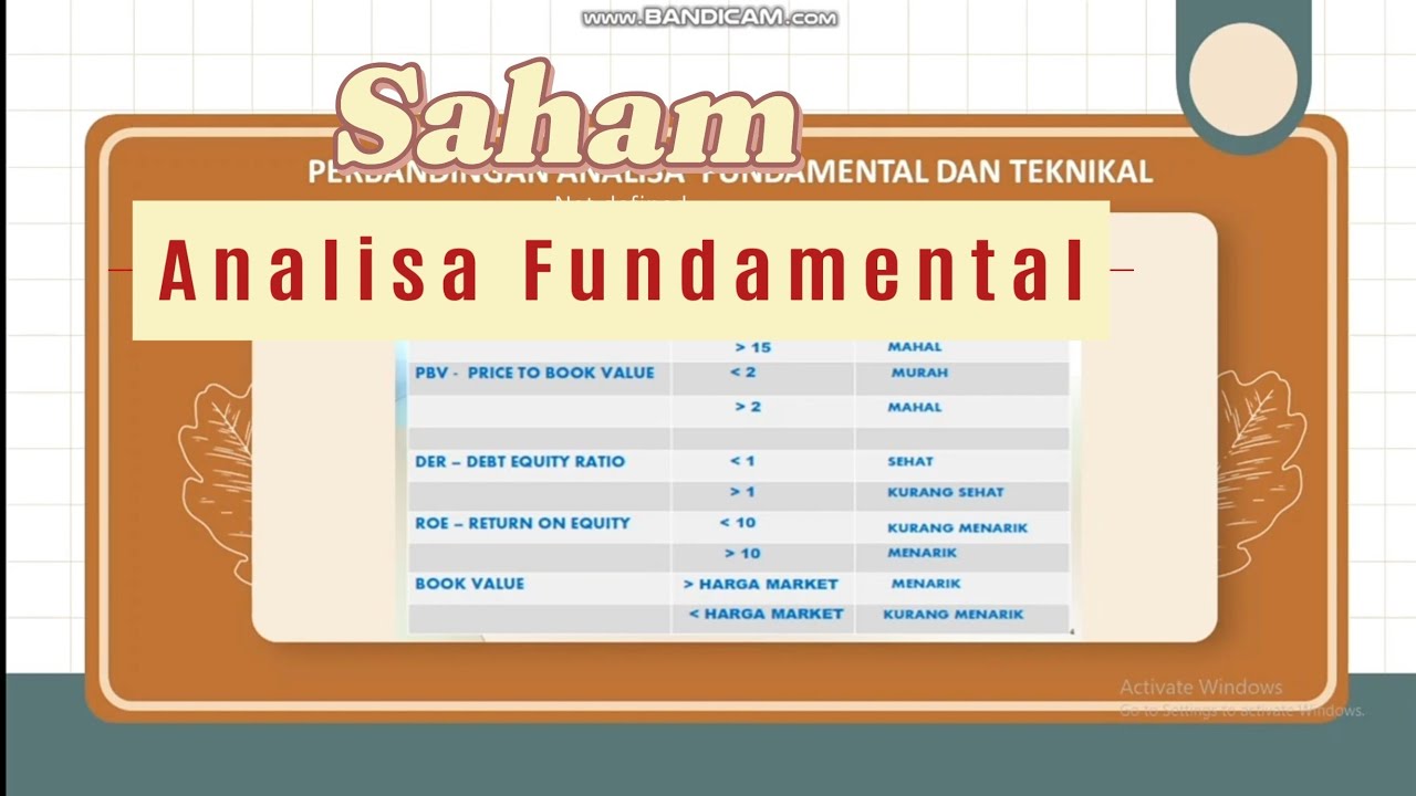 Analisa Fundamental saham - YouTube
