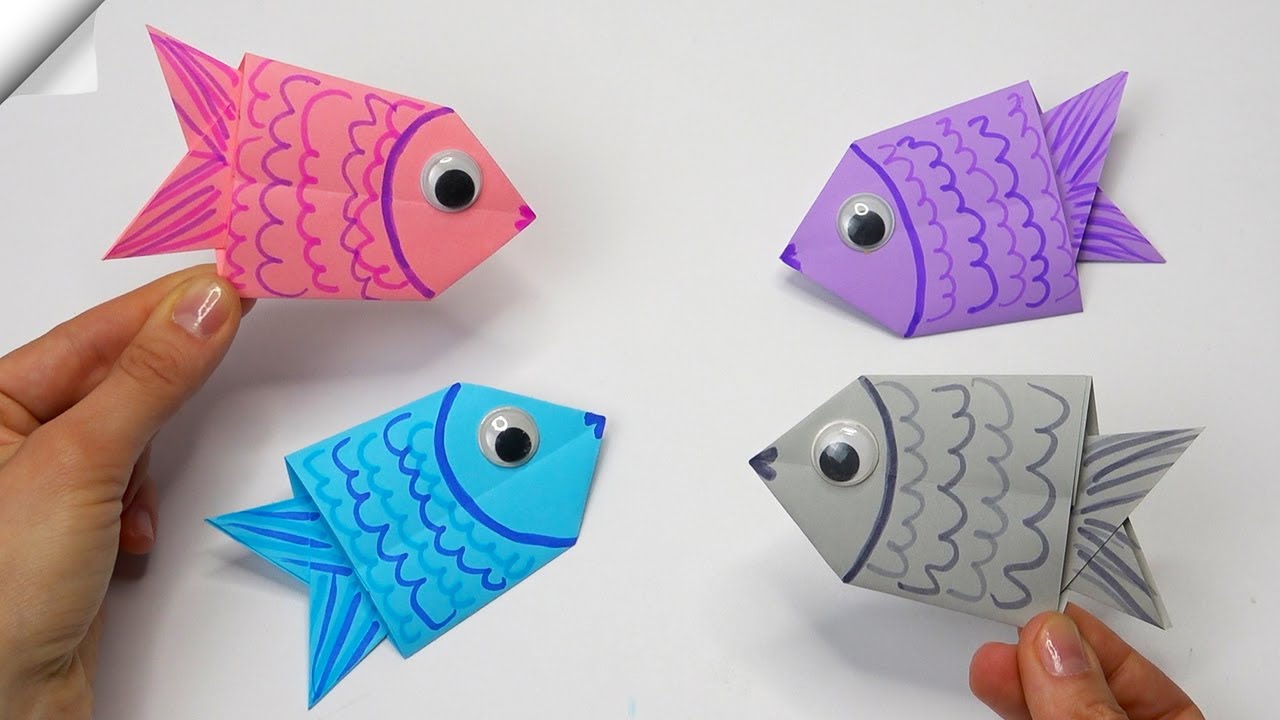 Easy paper crafts | DIY Paper Fish - YouTube