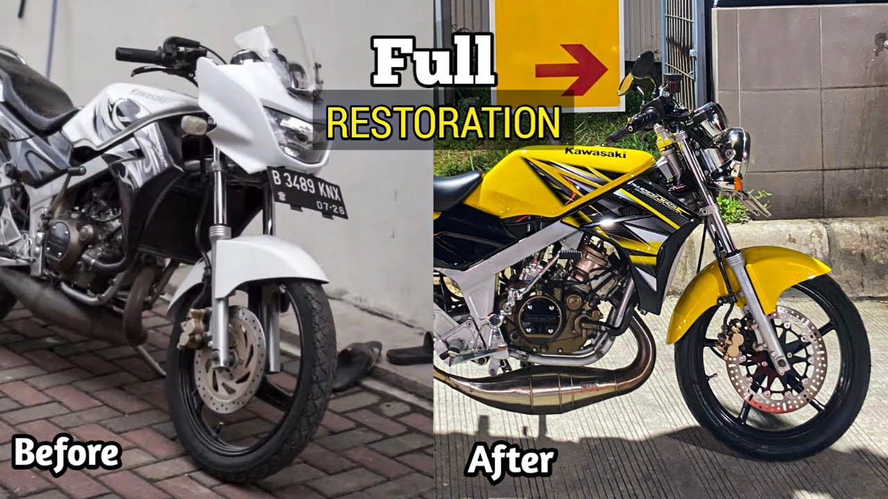 HABIS BERAPA JUTA , Restorasi Kawasaki Ninja R up SS lebih mahal dari ...