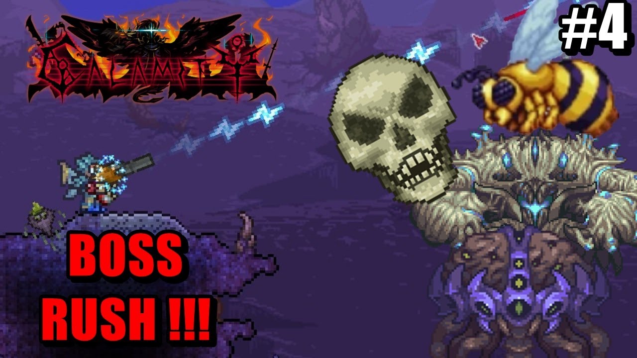 TERRARIA (CALAMITY #4 ) - Derrotei o Pre-Hardmode Quase todo de uma vez ...