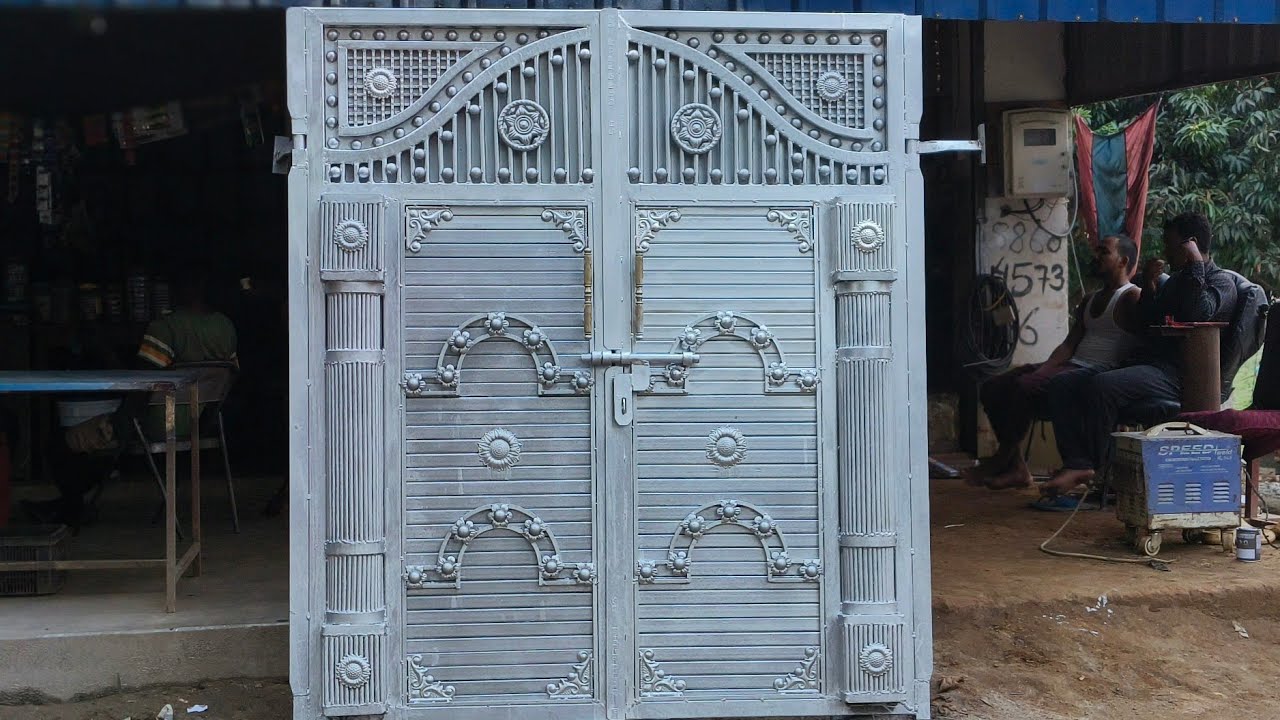 letest door design | box pipe door design - YouTube