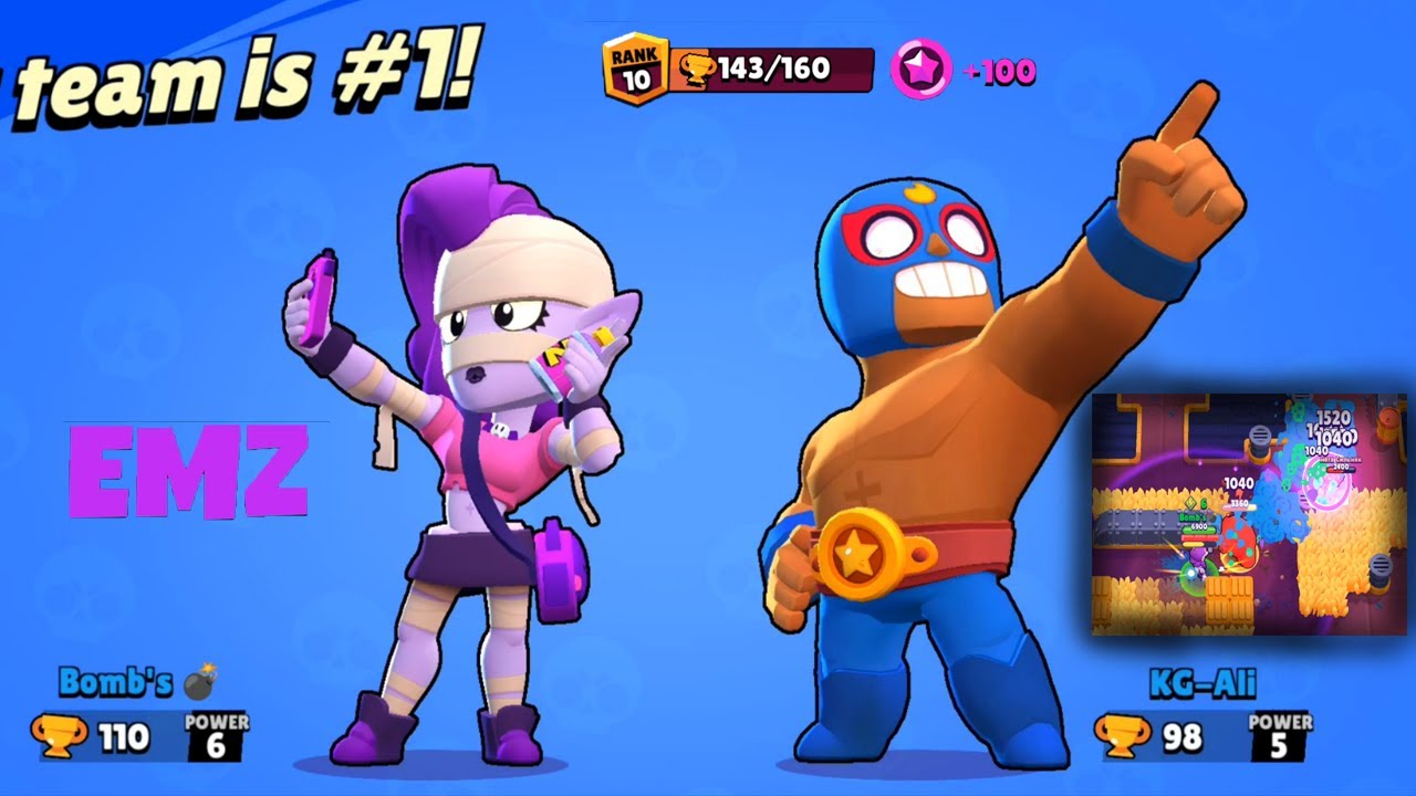 Dynamic Duo: Dominating Brawl Stars. Rank 10 with EMZ - YouTube