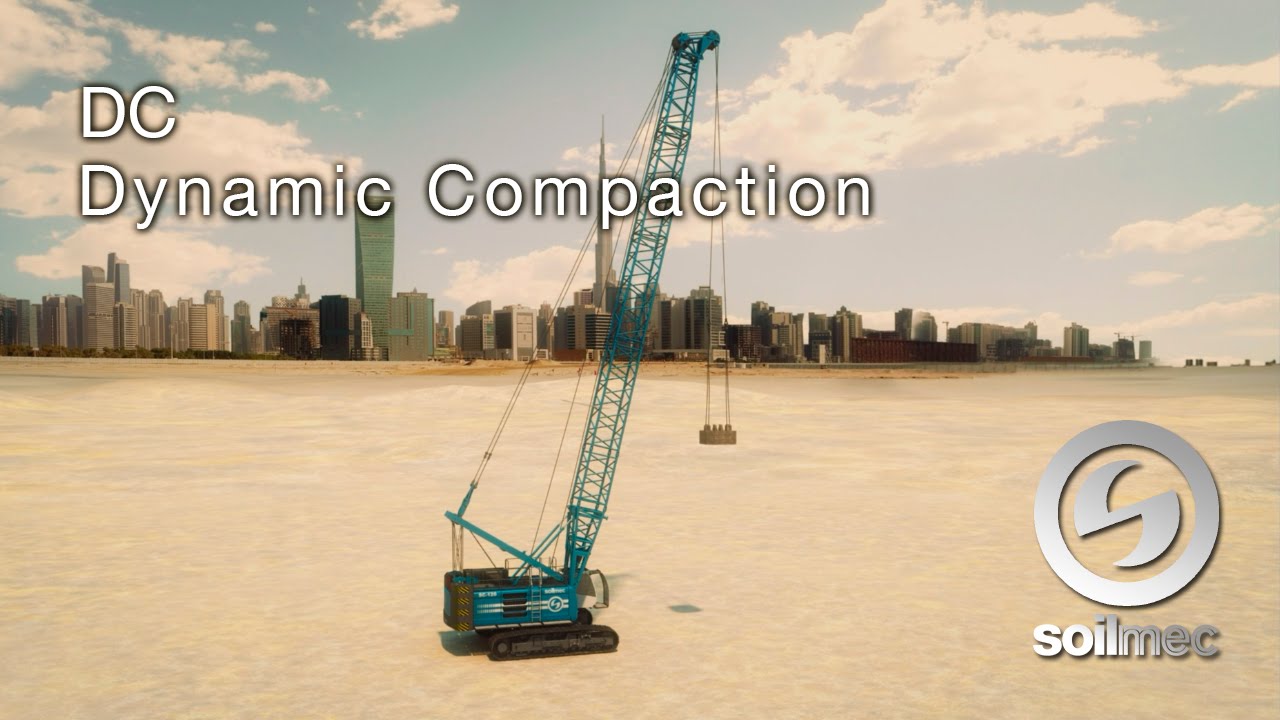 Dynamic Compaction Technology Soilmec - YouTube