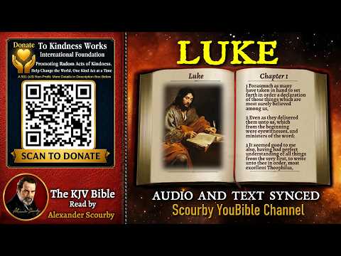 42 | The Book LUKE (KJV) | Read By Alexander Scourby | AUDIO and TEXT | Synced Together.