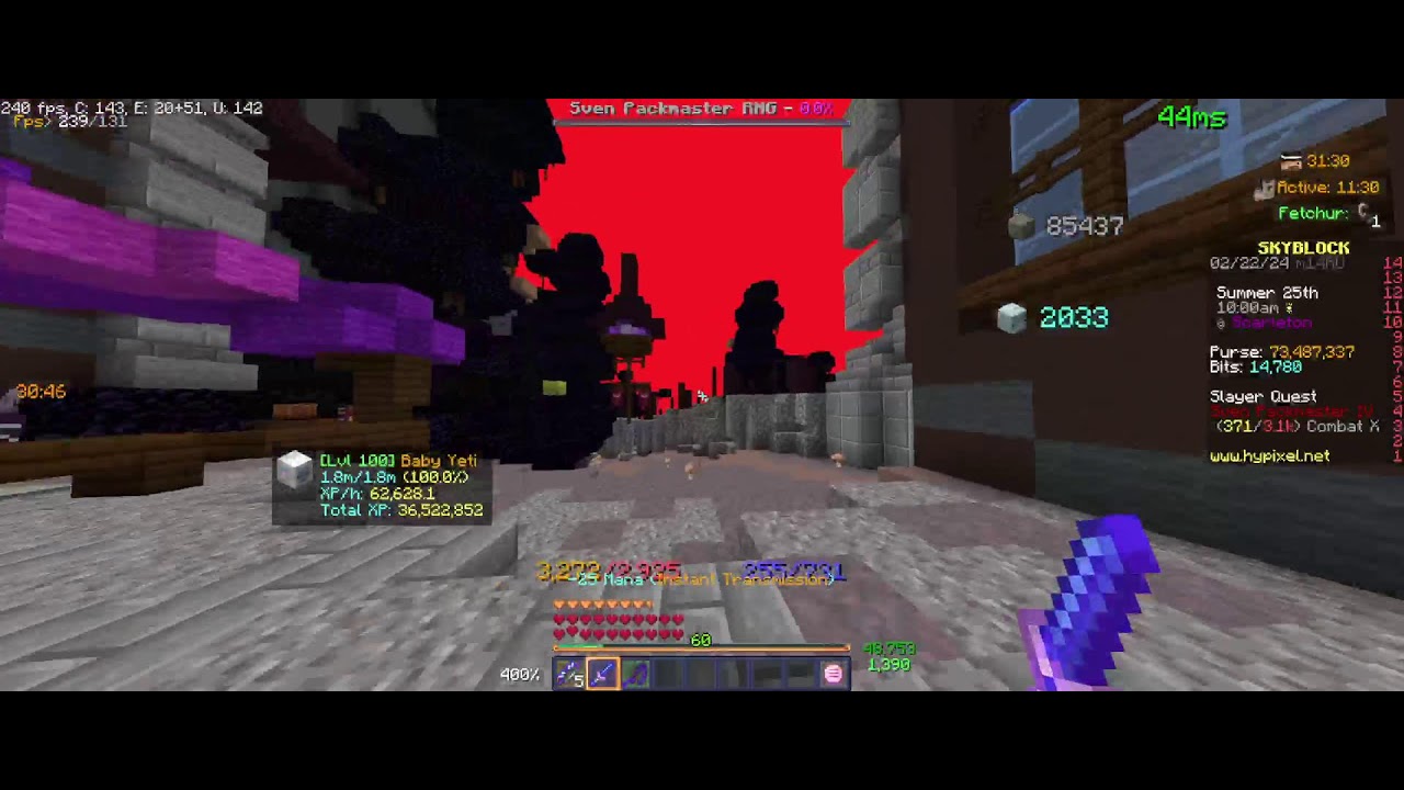 Grind to SB level 200 - Hypixel Skyblock - YouTube