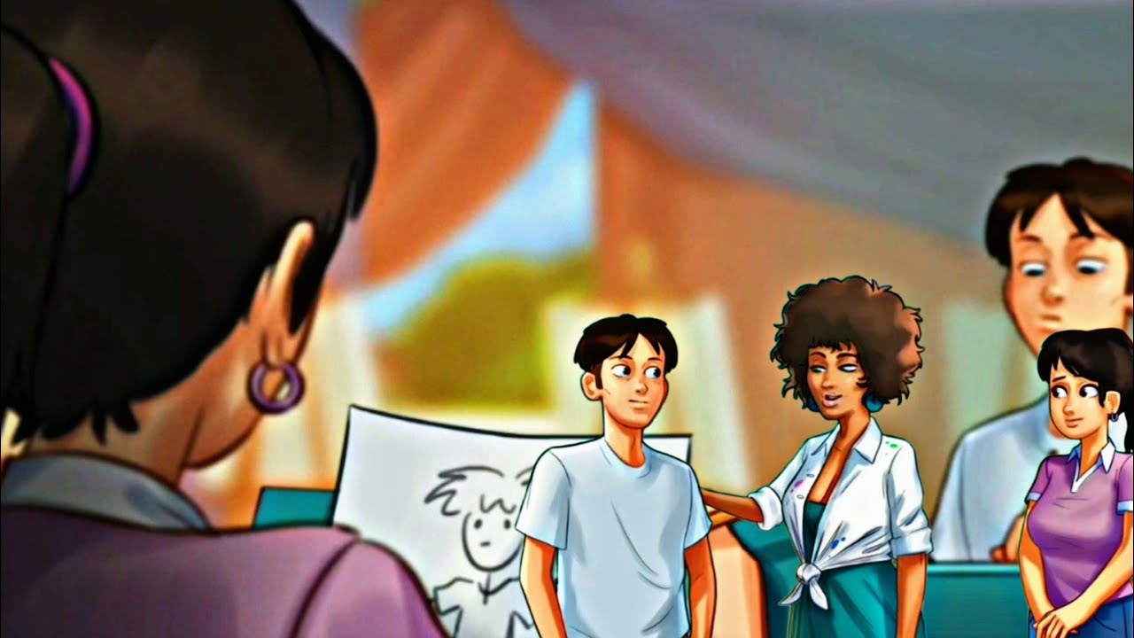 Summertime Saga Miss Ross Art Contest 🎨 With Mia Gameplay Walkthrough ...