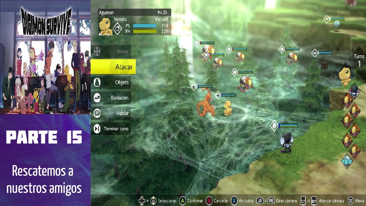 Digimon Survive (PC/PS4/Xbox/Switch) (Español) - Parte 15: Rescatemos a ...