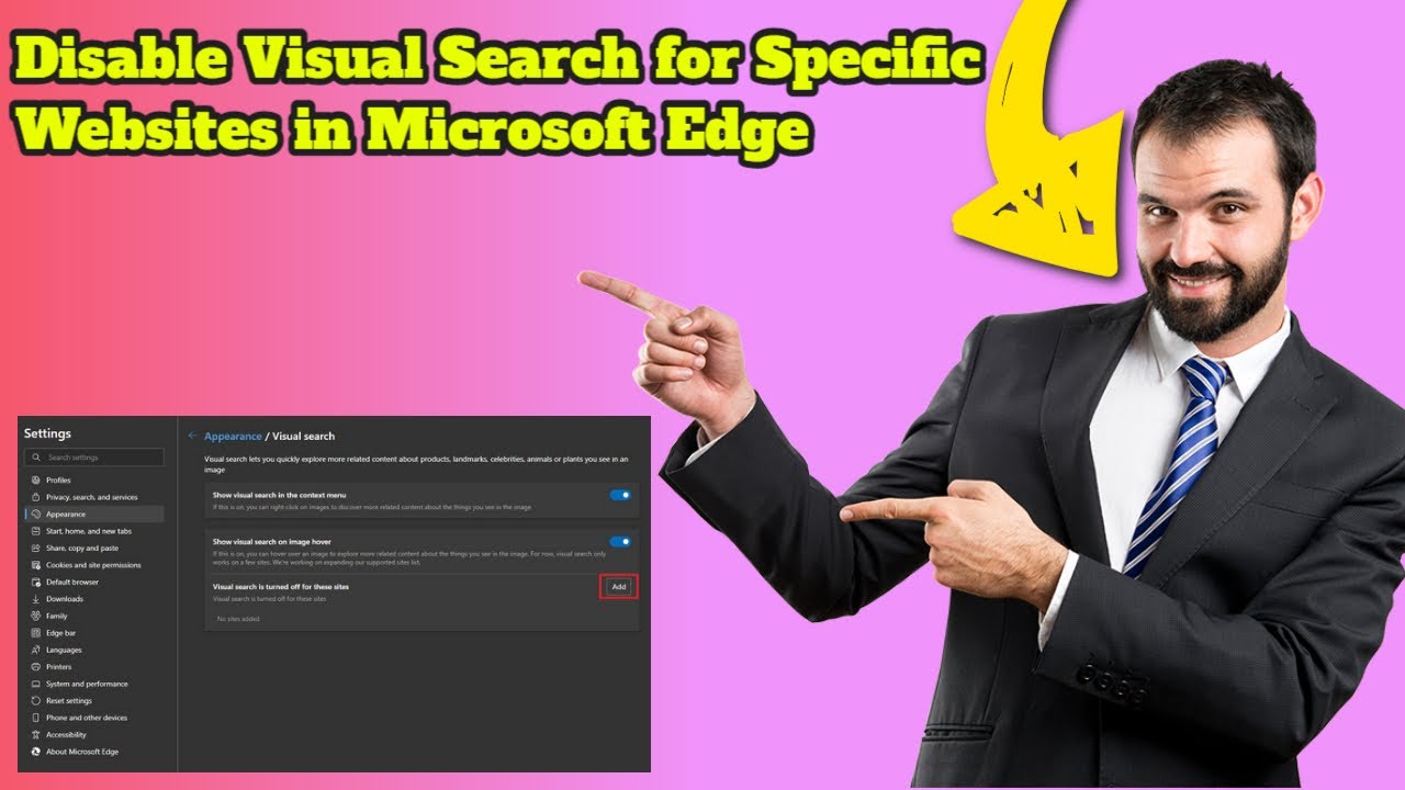 Enable Visual Search in Microsoft Edge - YouTube