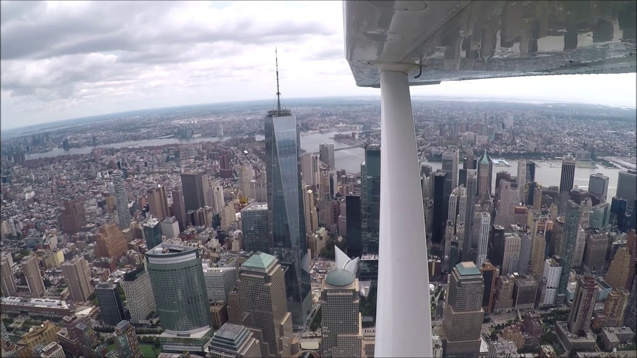 New York Skyline Flight Cessna 182RG-NYC SFRA corridor - YouTube