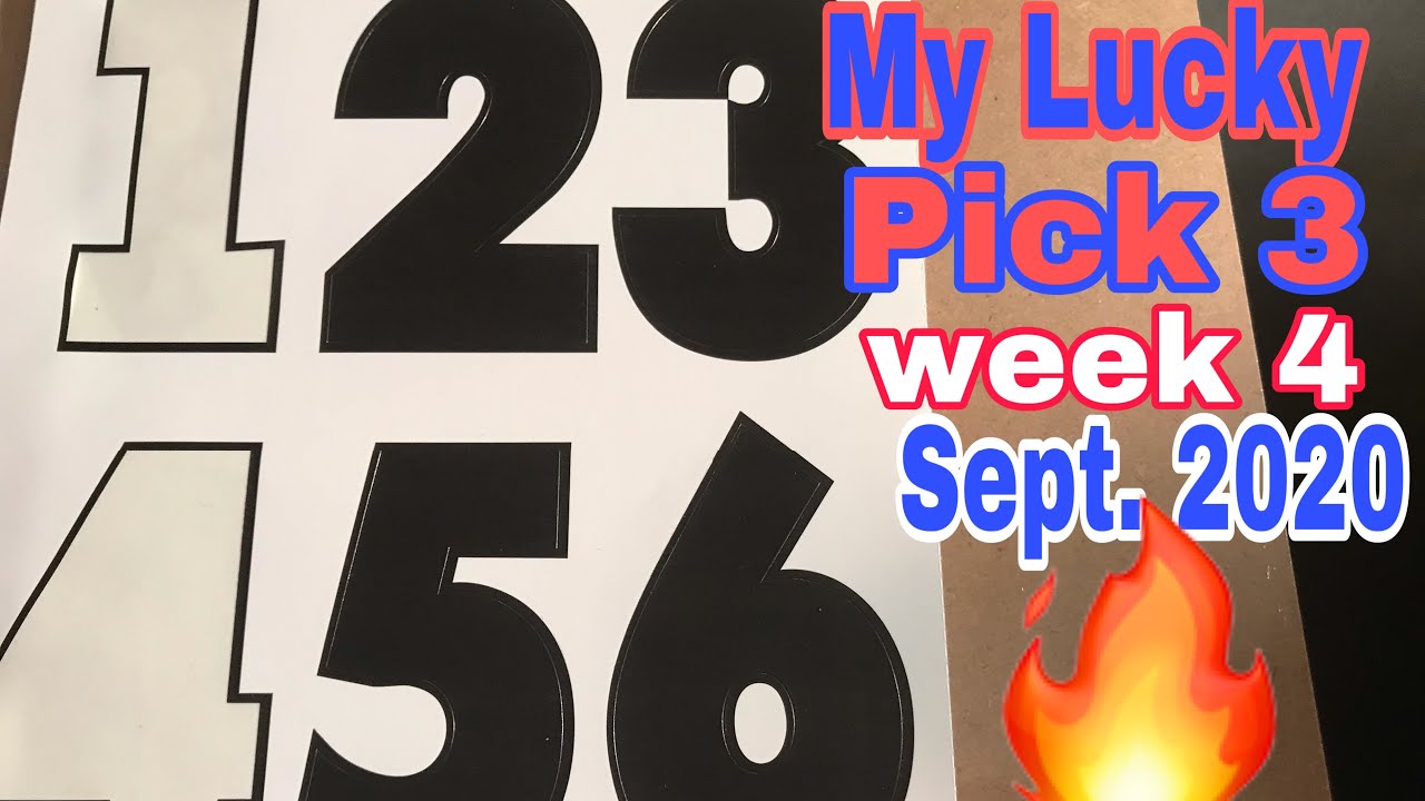 My Lucky Pick 3, 4th week September. 2020 - YouTube