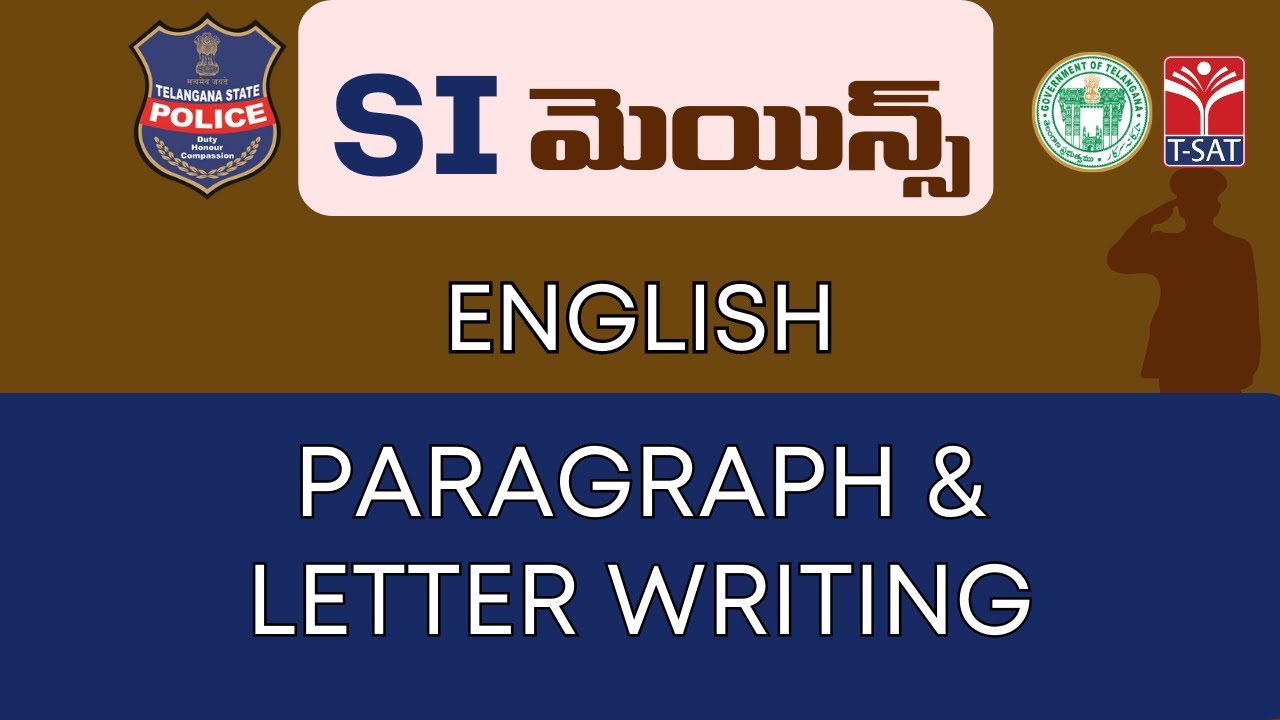 ENGLISH - PARAGRAPH & LETTER WRITING || Si MAINS Examinations || T-SAT ...