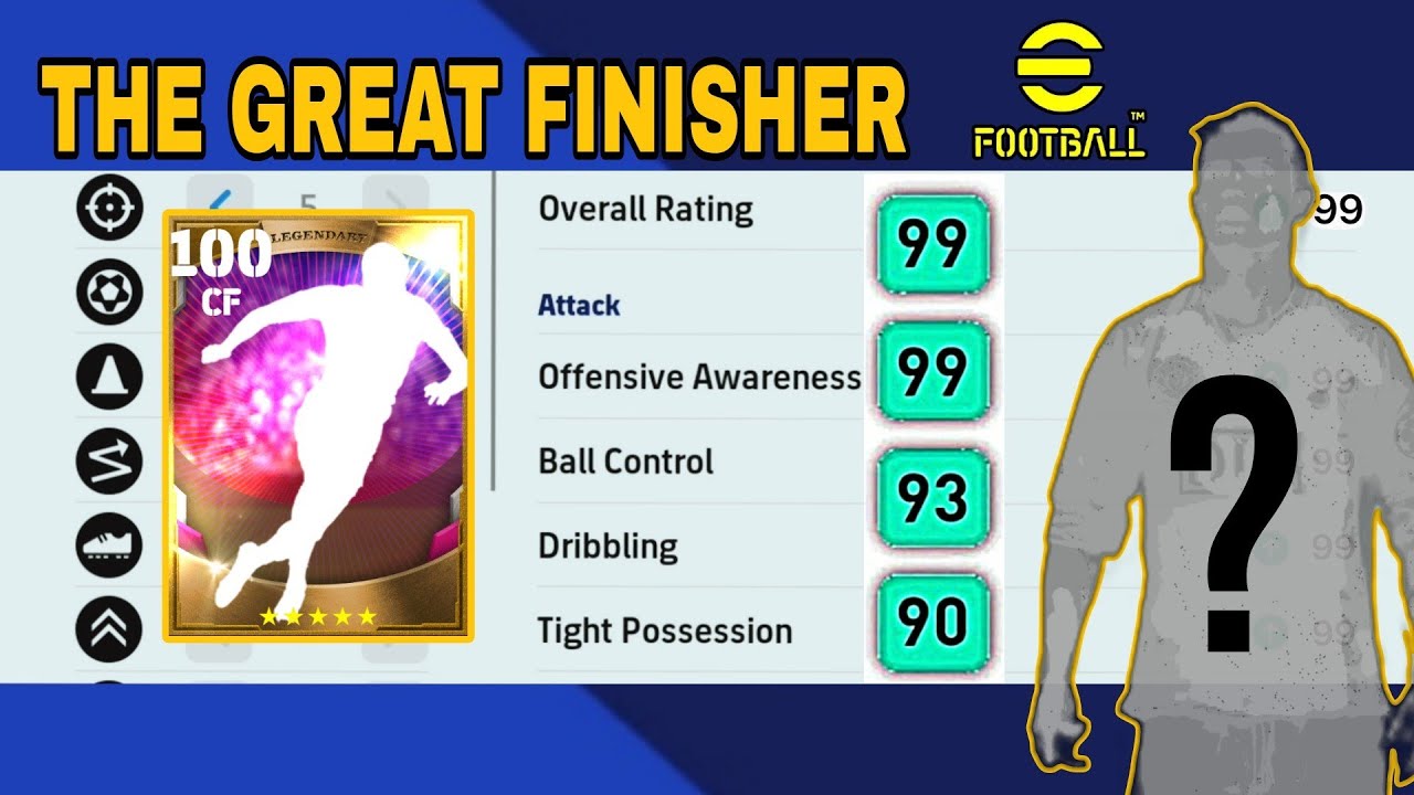 99 Finishing 99 Kicking Power 😱 The Great Finisher Centre Foward | Free ...