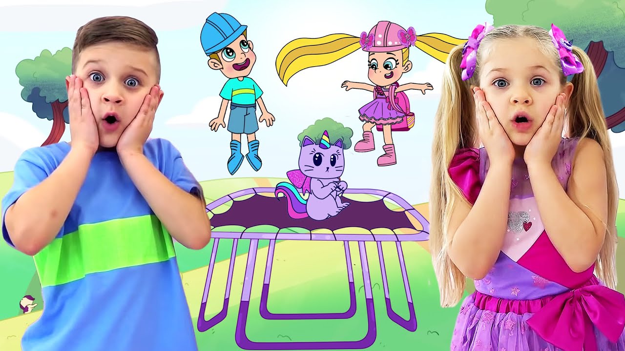 Diana and Roma help friends in the Magic cartoon world - YouTube