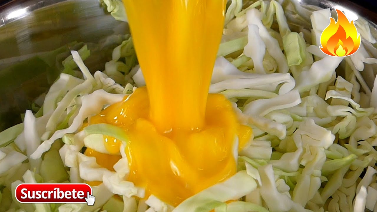 Tortilla de Col, Tortilla de Repollo - Cocina Sabroso en Menos de 5 ...