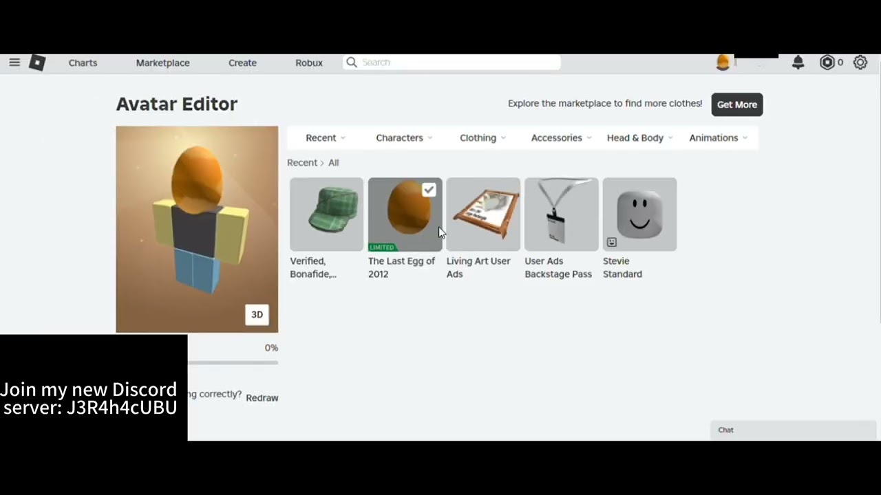 ROBLOX PGing a 2008 Account with Limited Egg. - YouTube