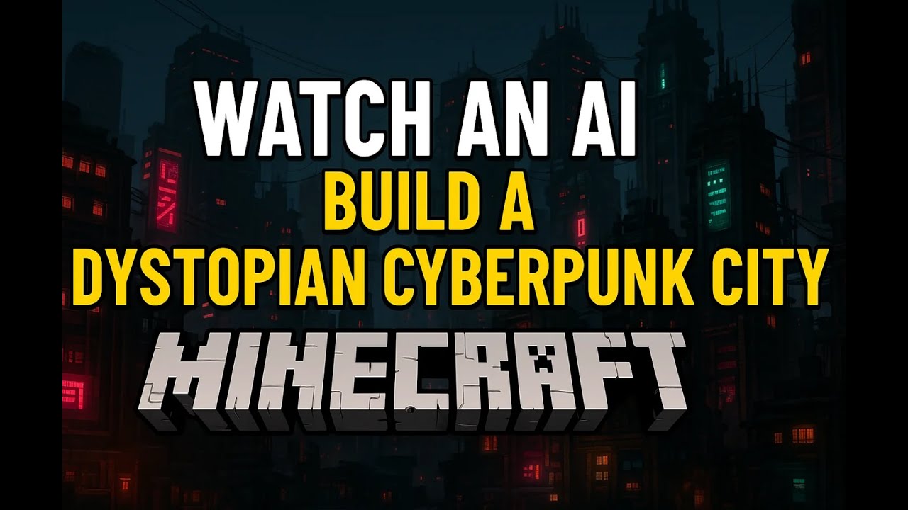 Watch an AI Build a Dystopian Cyberpunk City in MINECRAFT - YouTube
