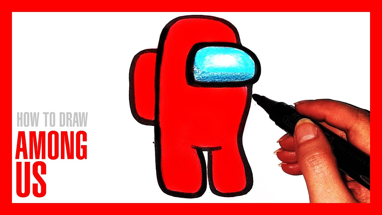 HOW TO DRAW AMONG US EASY STEP BY STEP - YouTube